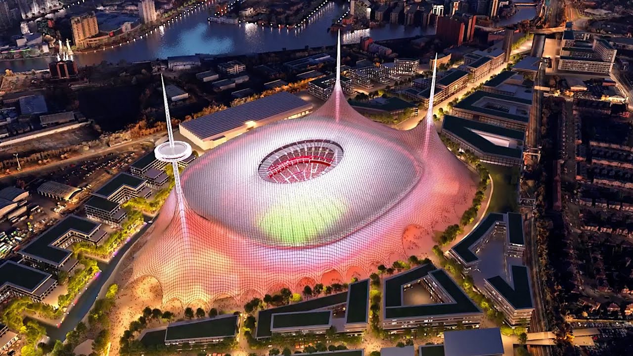 Lord Norman Foster unveils plans for Old Trafford regeneration project ...
