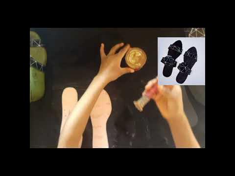 MAKE BEAUTIFUL SANDALS WITH SIMPLE TOOLS....(BEGINNERS TUTORIALS)PART 1. - YouTube