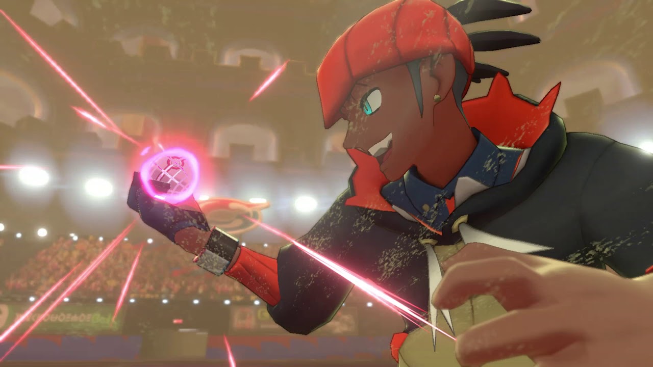 Pokemon Sword and Shield, Final gym battle (8th gym), battle with ...