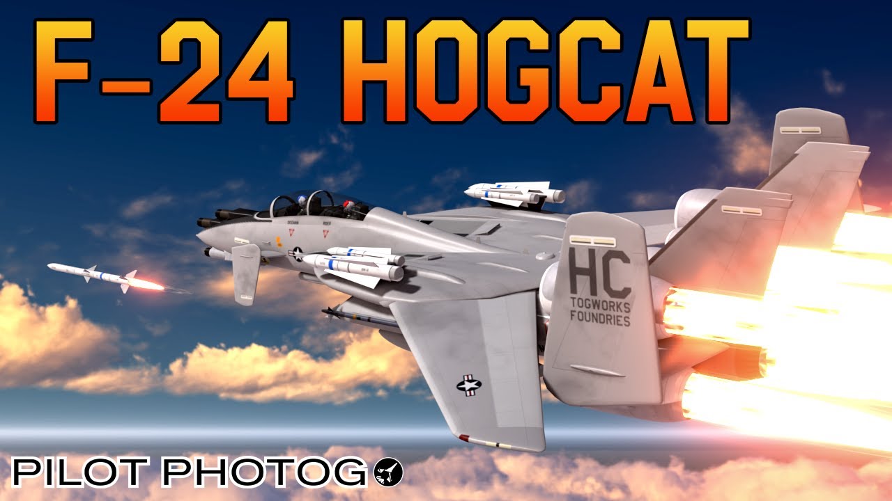 F-14 meets A-10: The F-24 HogCat | An April Fool's Parody Video #Tomcat #Warthog - YouTube