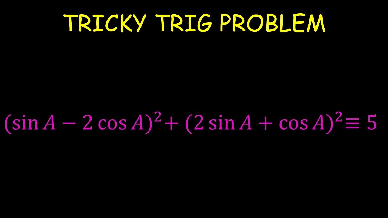 A Nice Trigonometric Identity - Simple Approach #trigonometry - YouTube