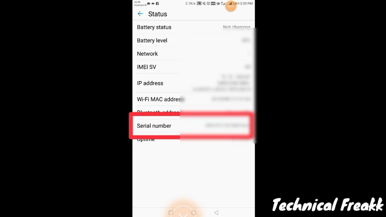 HOW TO FIND SERIAL NUMBER IN HONOR 6X YouTube HOW TO FIND SERIAL NUMBER IN HONOR 6X YouTube