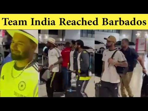 Team India Reached Barbados For Final! Ind vs SA T 20 Wc Final! - YouTube