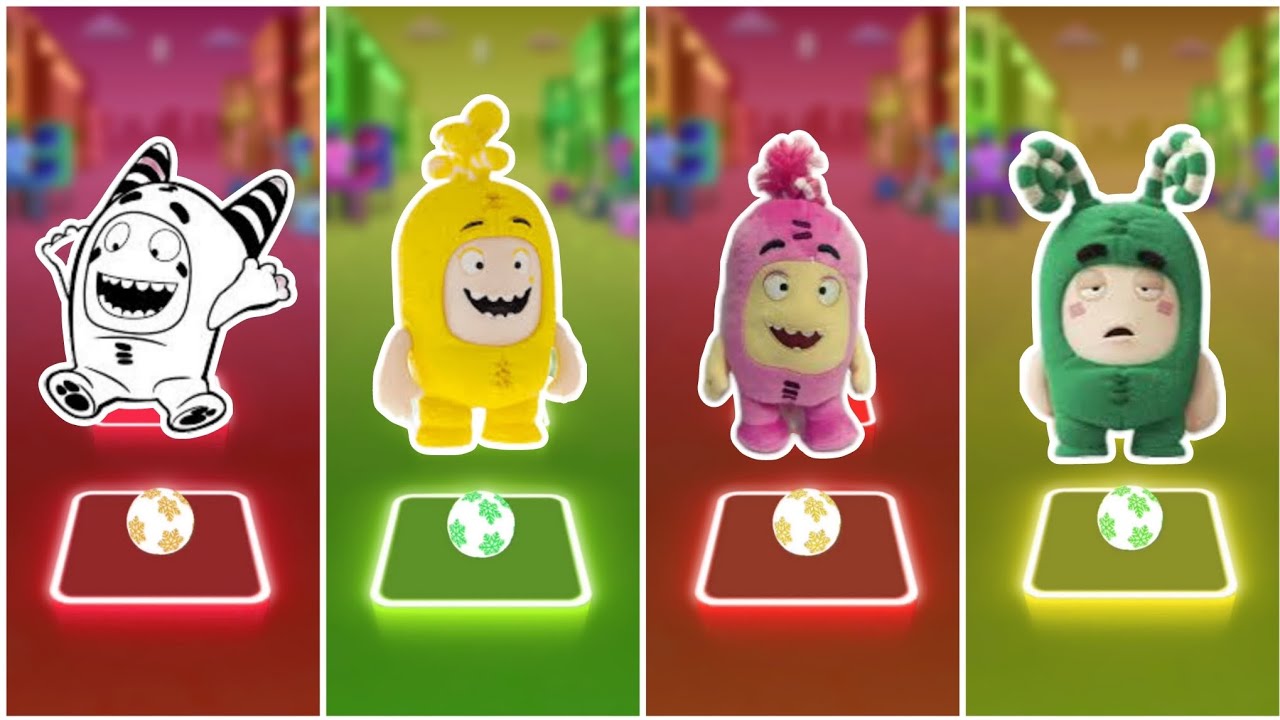 Oddbods Pogo - Oddbods Bubble - Oddbods Newt - Oddbods Food 🎶Tiles Hop ...