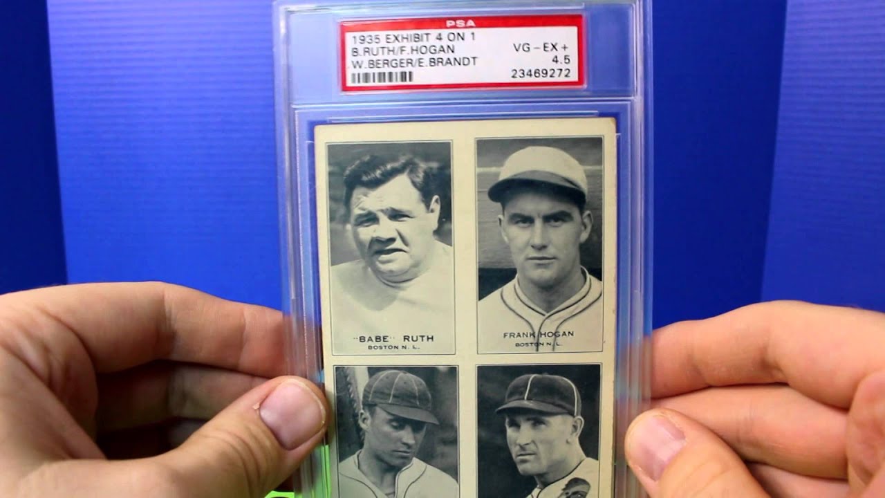 1927 and 35 Exhibits Babe Ruth psa baseball card new york - YouTube
