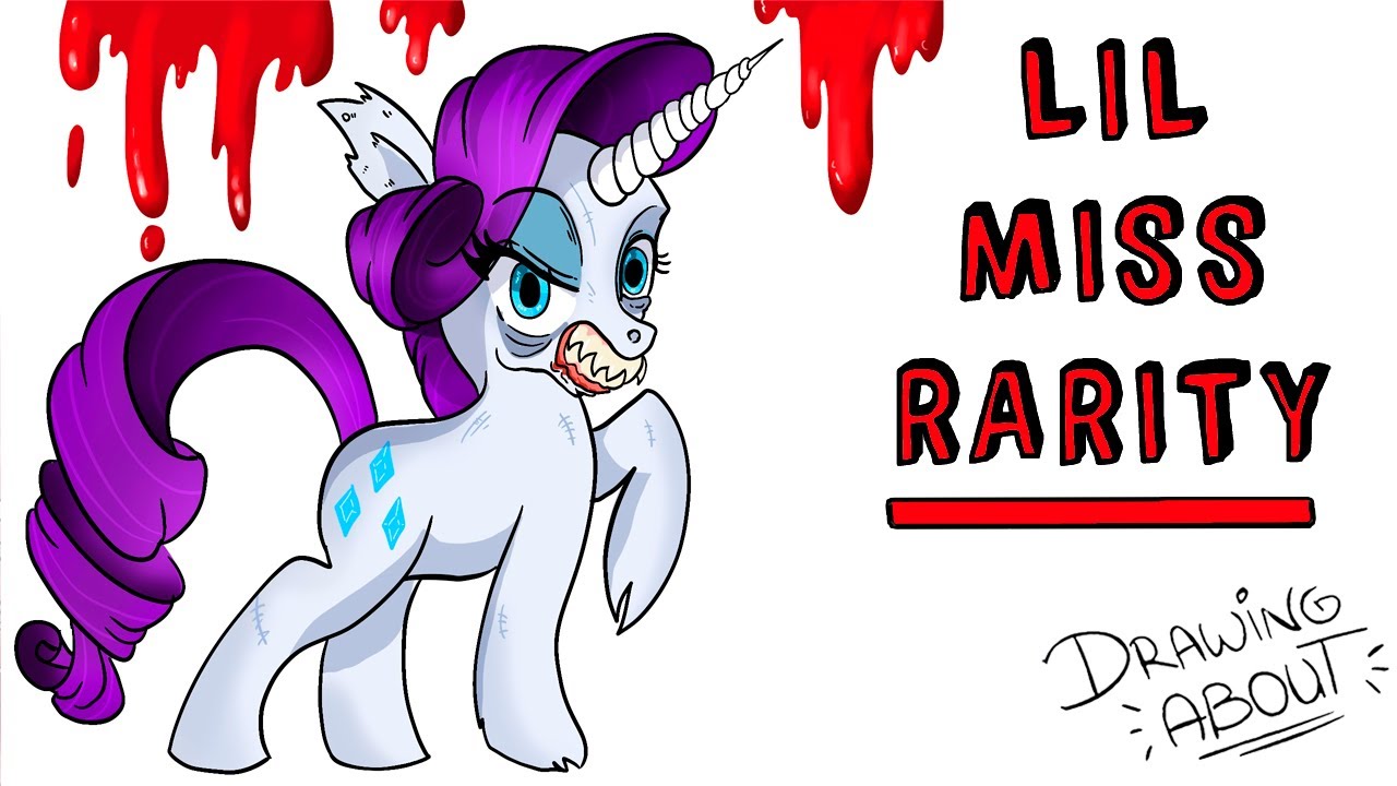 LIL MISS RARITY 🐴 My Little Pony Creepypasta | Draw My Life Português ...