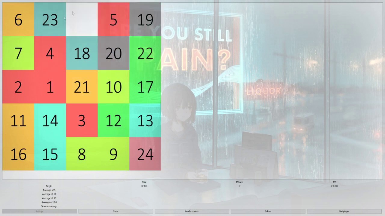 5x5 - 2x2 sliding puzzle relay in 15.1 with 6.789 5x5 single - YouTube