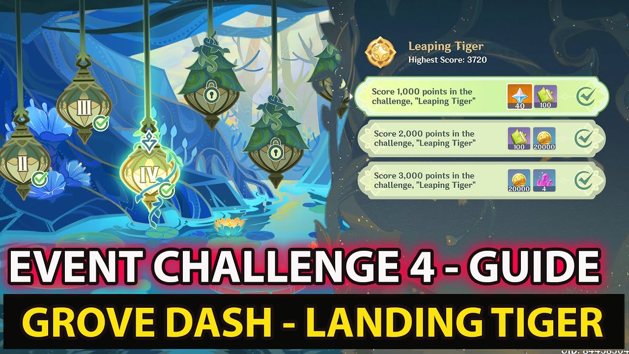 Grove Dash - Landing Tiger - Graven Innocence Event Day 4 | Genshin ...