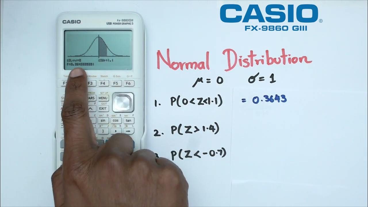 How to Find Probabilities for Normal Distribution on the Casio FX-9860 ...