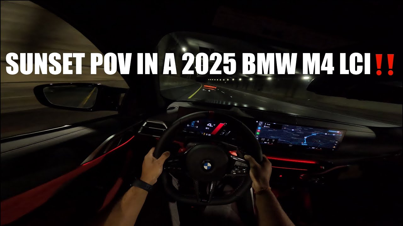 2025 BMW M4 COMPETITION POV SUNSET DRIVE IN 4K 60FPS! #bmwm #m4 # ...