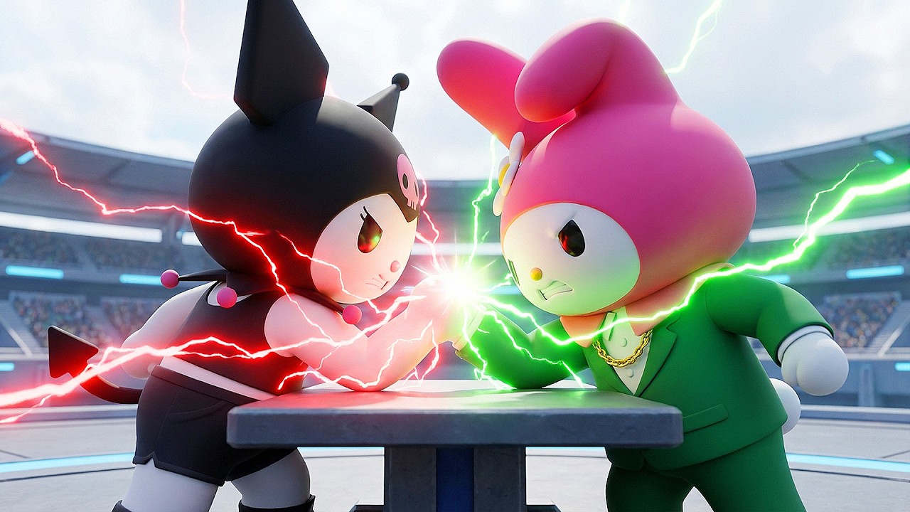 Kuromi Is Cheated by Melody Then Hello Kitty Turns Him Into an Arm ...