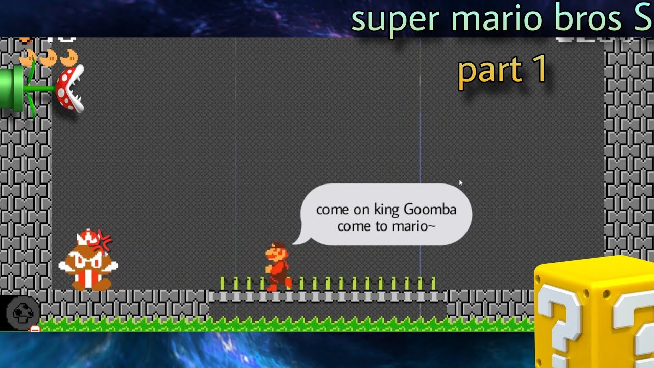 Super Mario Bros S Part 1 Best Game Ever #supermario #fangame - YouTube