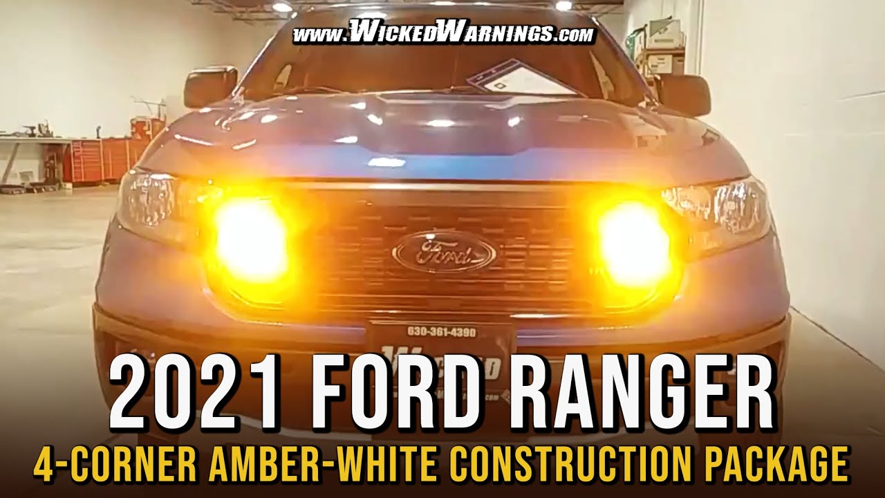 2021 Ford Ranger Construction Truck Lights - YouTube