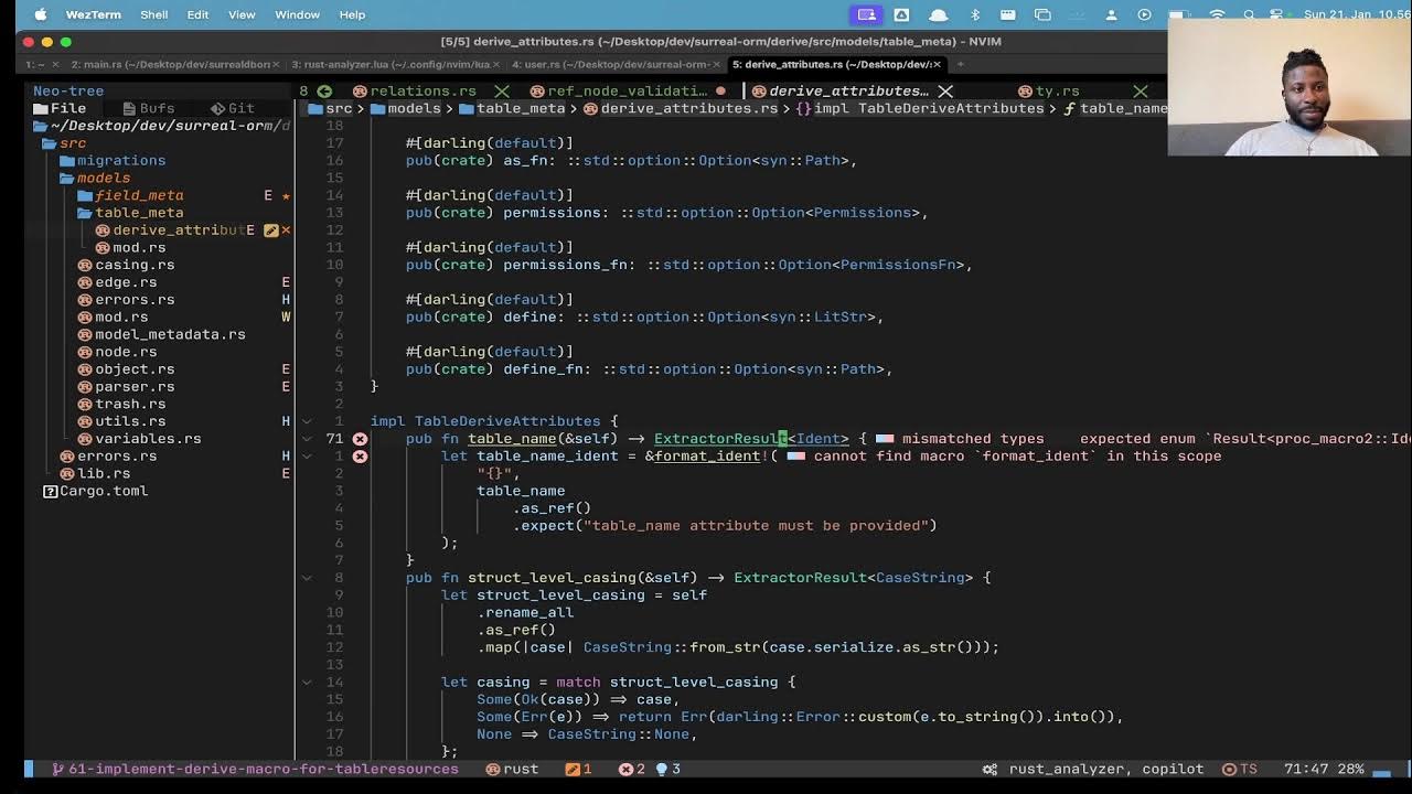 Metaprogramming In Rust Procedural Macros Surreal Orm Refactoring Ep 3 Youtube