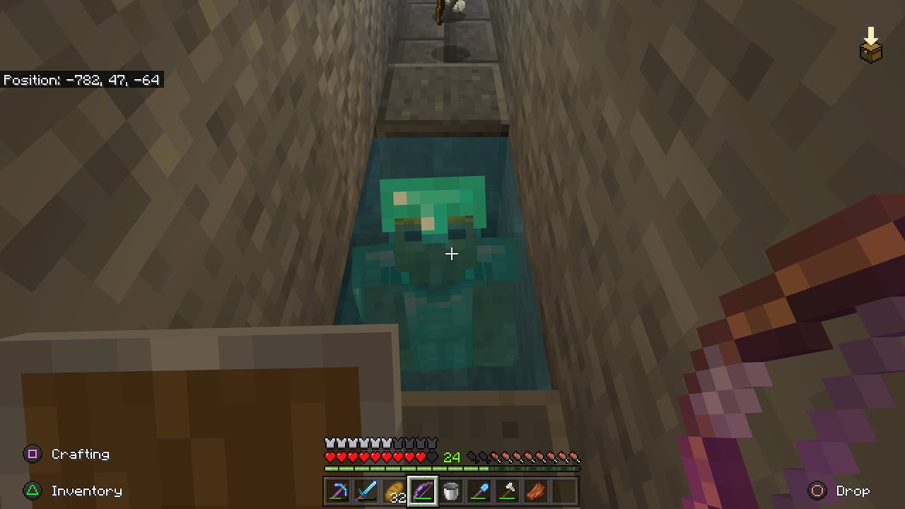 Minecraft 1.16/ A Zombie Spawned With Diamond Armor!!! (Part 2) - YouTube