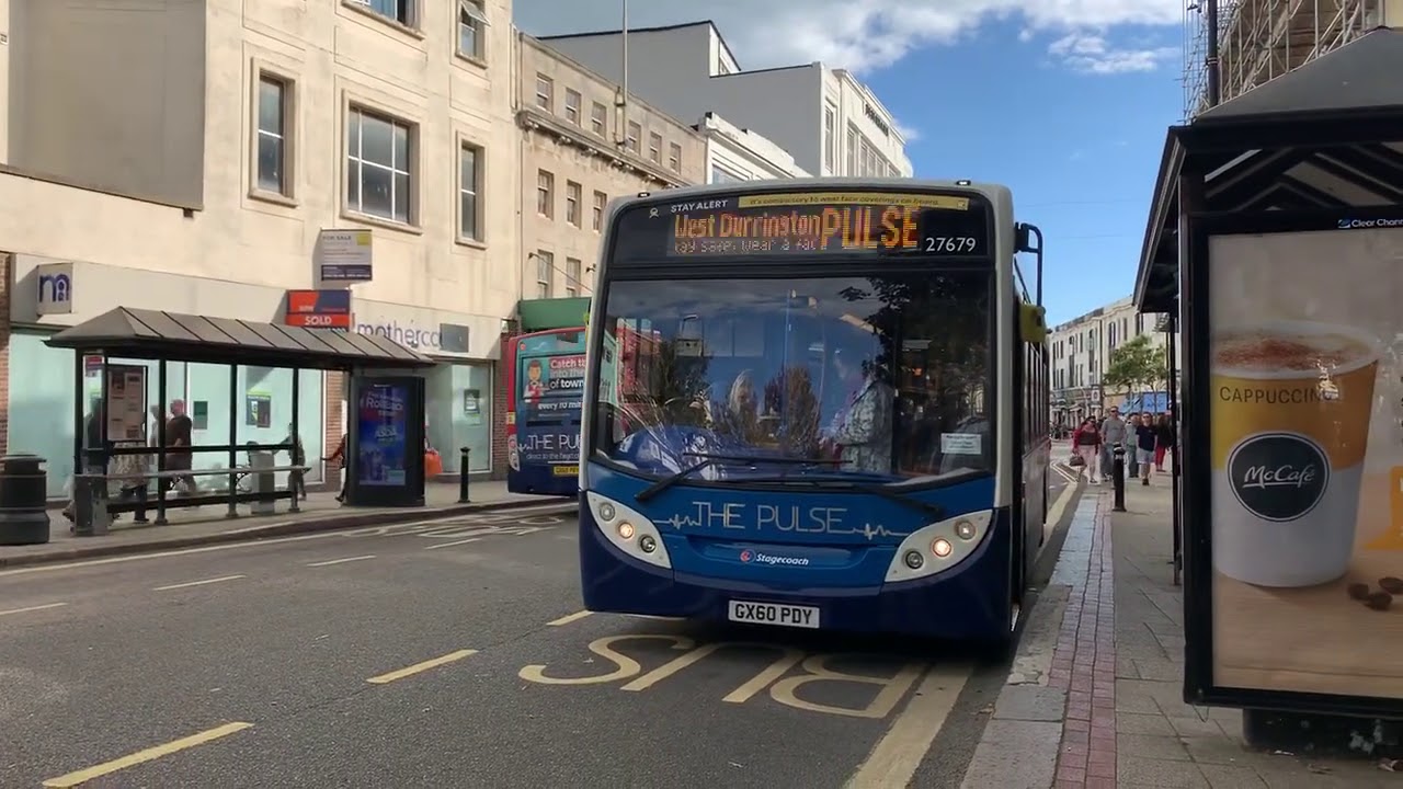 STAGECOACH BUS ROUTE PULSE DEPARTING WORTHING TOWN CENTRE - YouTube