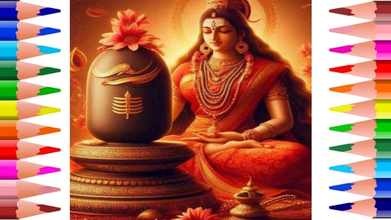 How to draw shiva lingam 🙏 easy drawing with kids step by step easy ...