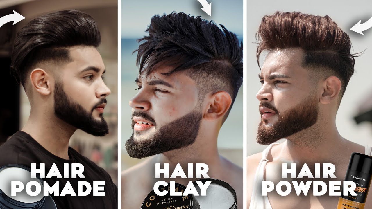 Difference Between Hair Pomade, Powder, Mousse, Hold spray, Finish ...