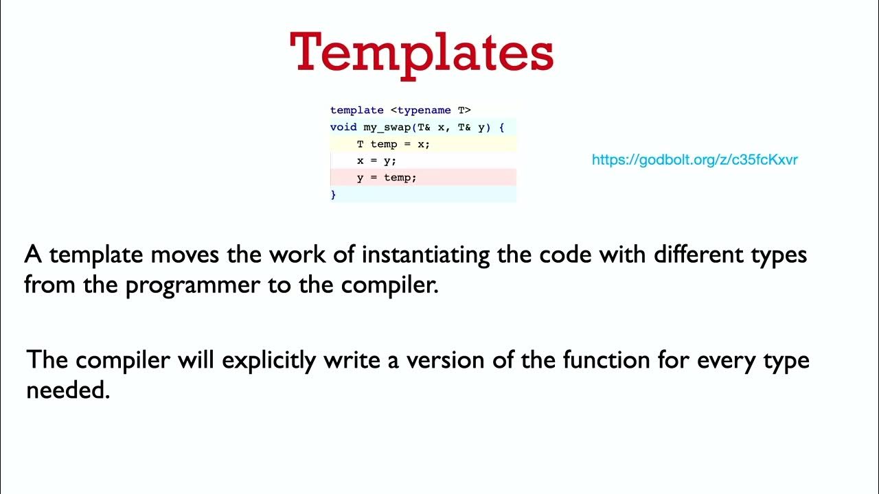 31251 Lec 3.1: Introduction to templates in C++ - YouTube