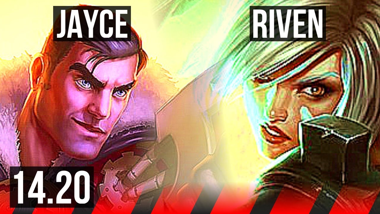 JAYCE vs RIVEN (TOP) | 6 solo kills | EUW Diamond | 14.20 - YouTube