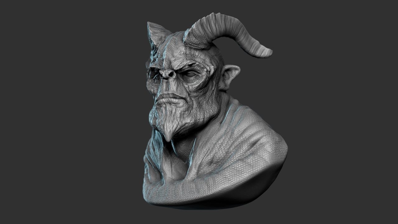 Zbrush Speed Sculpt - Demon - YouTube