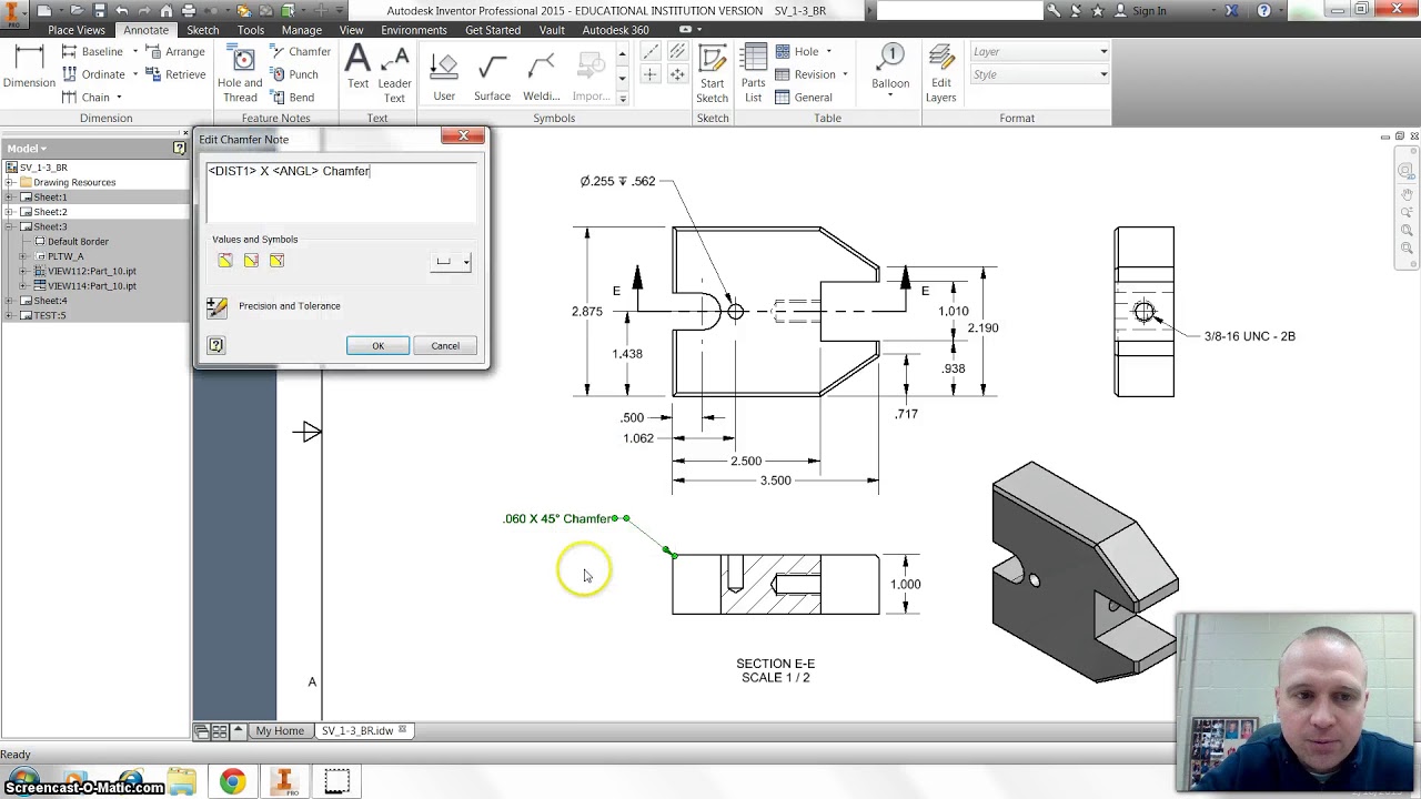 U7 Inventor Chamfer Annotation YouTube u7-inventor-chamfer-annotation-youtube