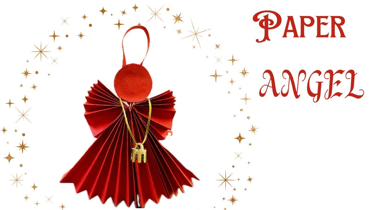 How to make an angel with paper @papercrafts @paper angel @origami ...