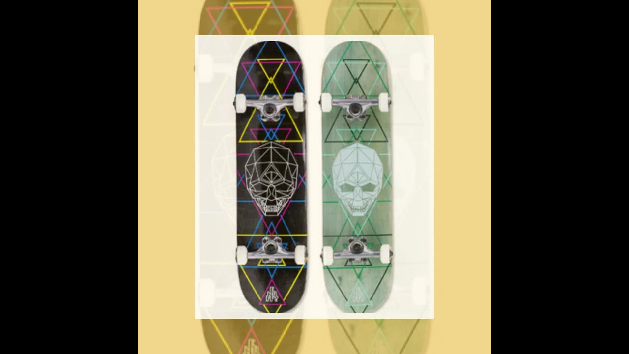 Enuff Geo Skull Complete Skateboard - YouTube