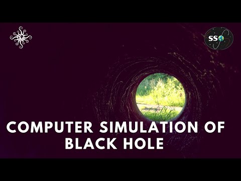 Black hole Simulation | Falling into Black hole | Computer simulation ...