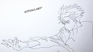 Drawing - gojo satoru full body// speed drawing - gojo ... | Doovi