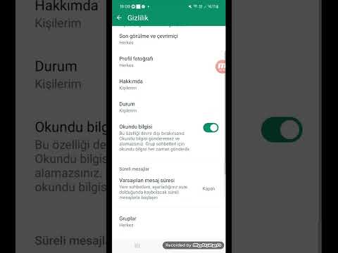 whatsapp ta durum gizlilik nasıl kaldırılır