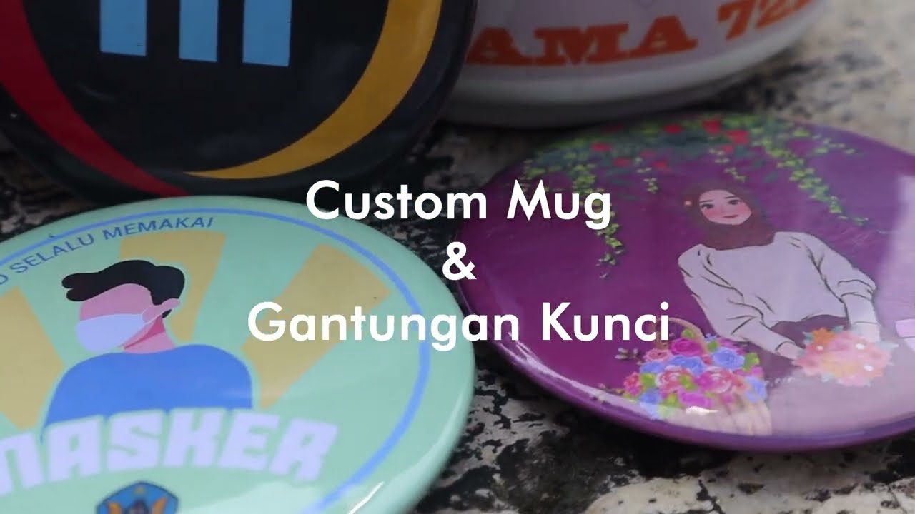 Iklan Custom Mug & Gantungan Kunci - YouTube