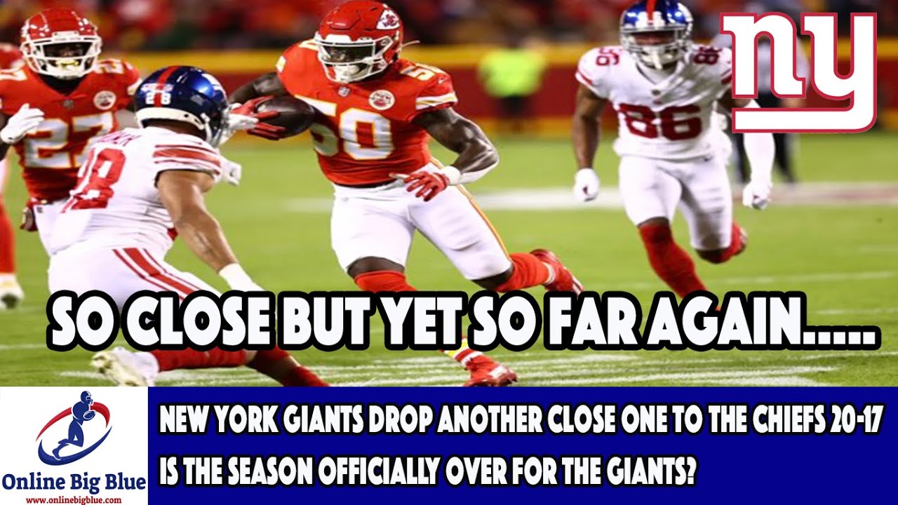 New York Giants lose close one to the Chiefs 20-17. Is the season ...