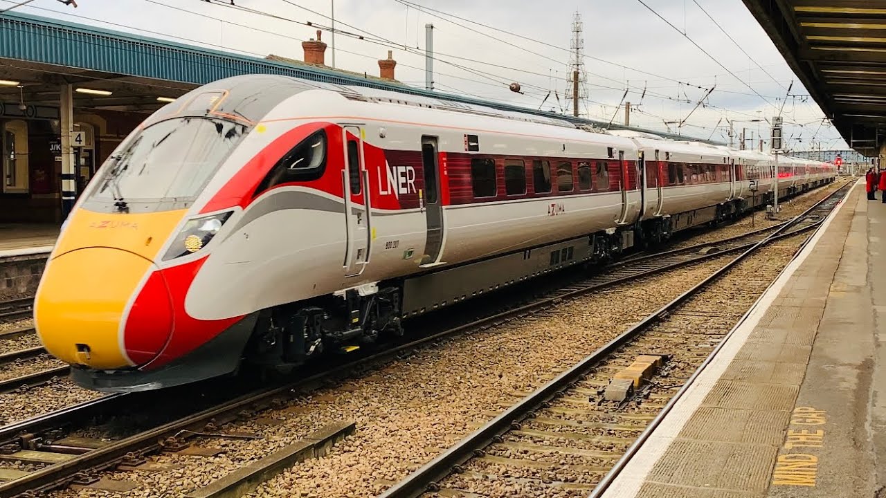 New LNER Azuma 800207+800202 At Doncaster From Darlington To Doncaster ...