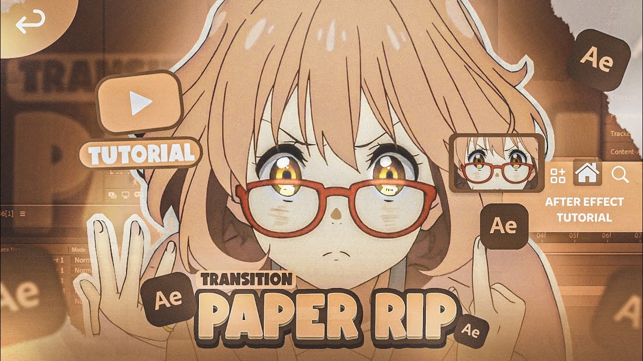 Paper Rip Transition - After Effects AMV Tutorial - YouTube