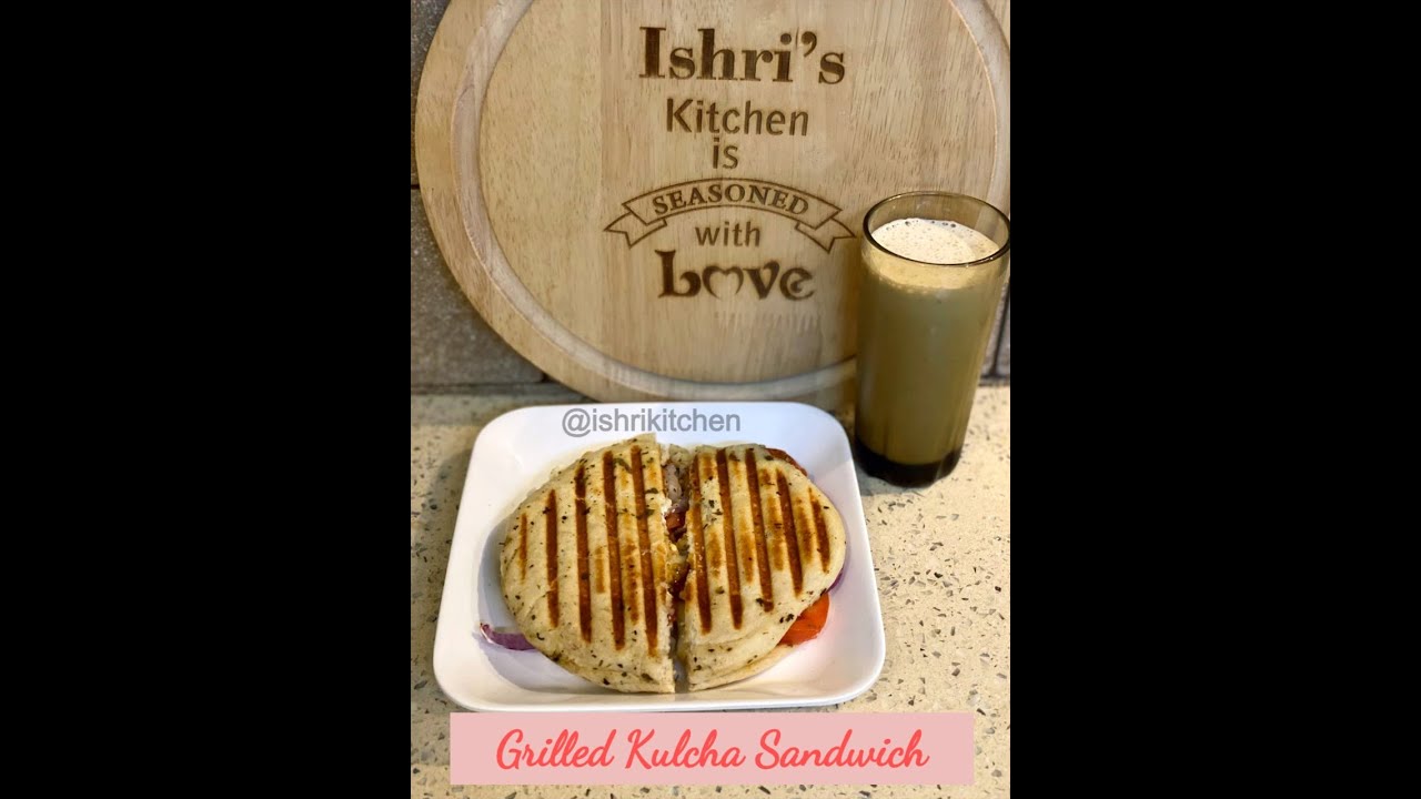 Grilled Kulcha Sandwich | Let's make delicious Cheese Sandwich | Ishri ...