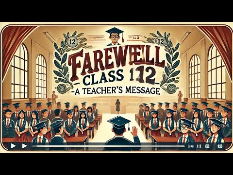 Farewell Class 12 | A Teacher’s Message | Emotional & Motivational ...