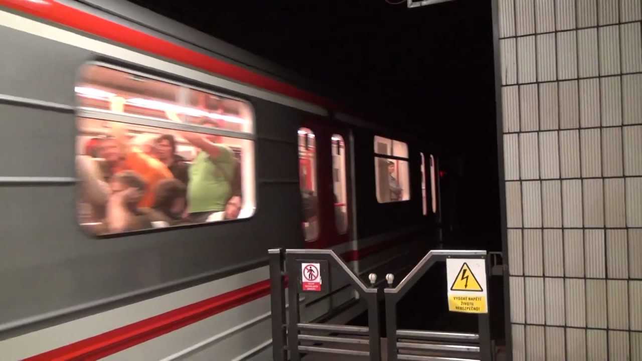 Metro Praha / Prague at Českomoravská Linka B HD - YouTube