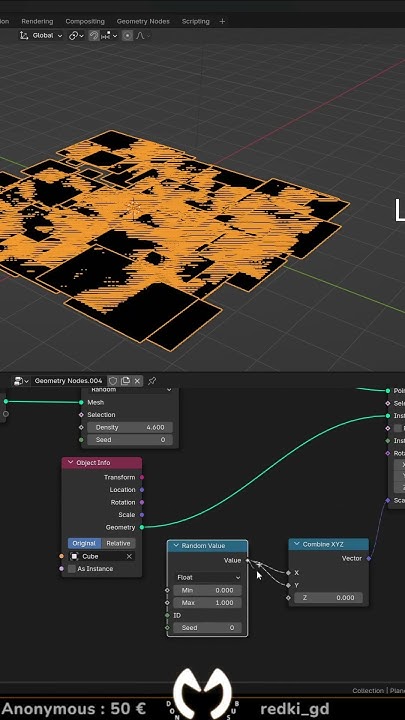 Blender : Random Scale instances Geometry Nodes - YouTube