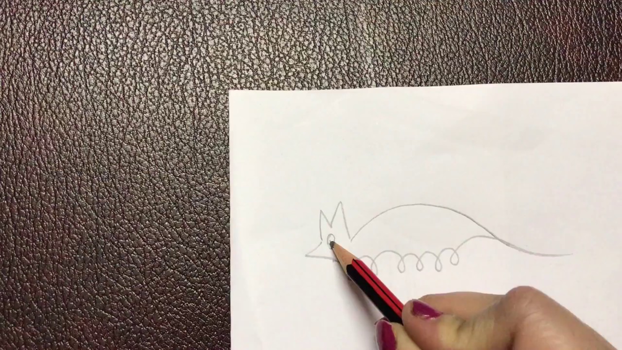 How to draw mouse with letter m - YouTube