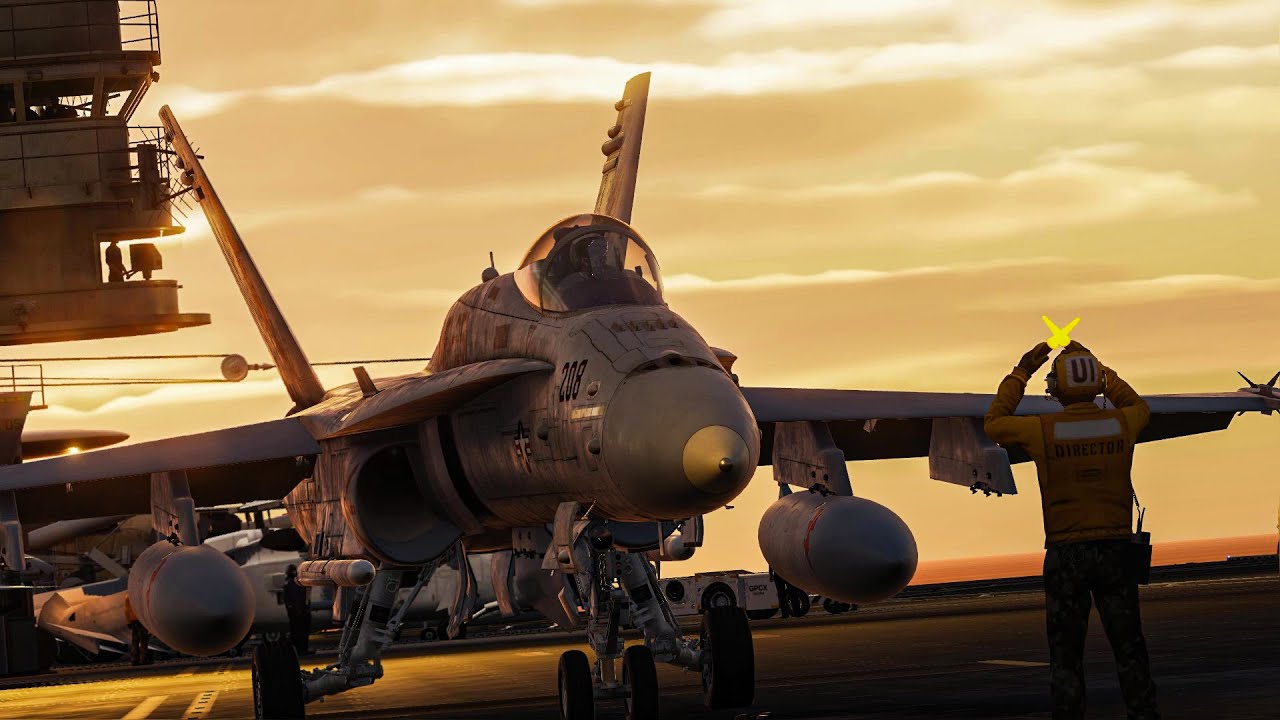 F-18 Carrier Ops: a DCS cinematic - YouTube
