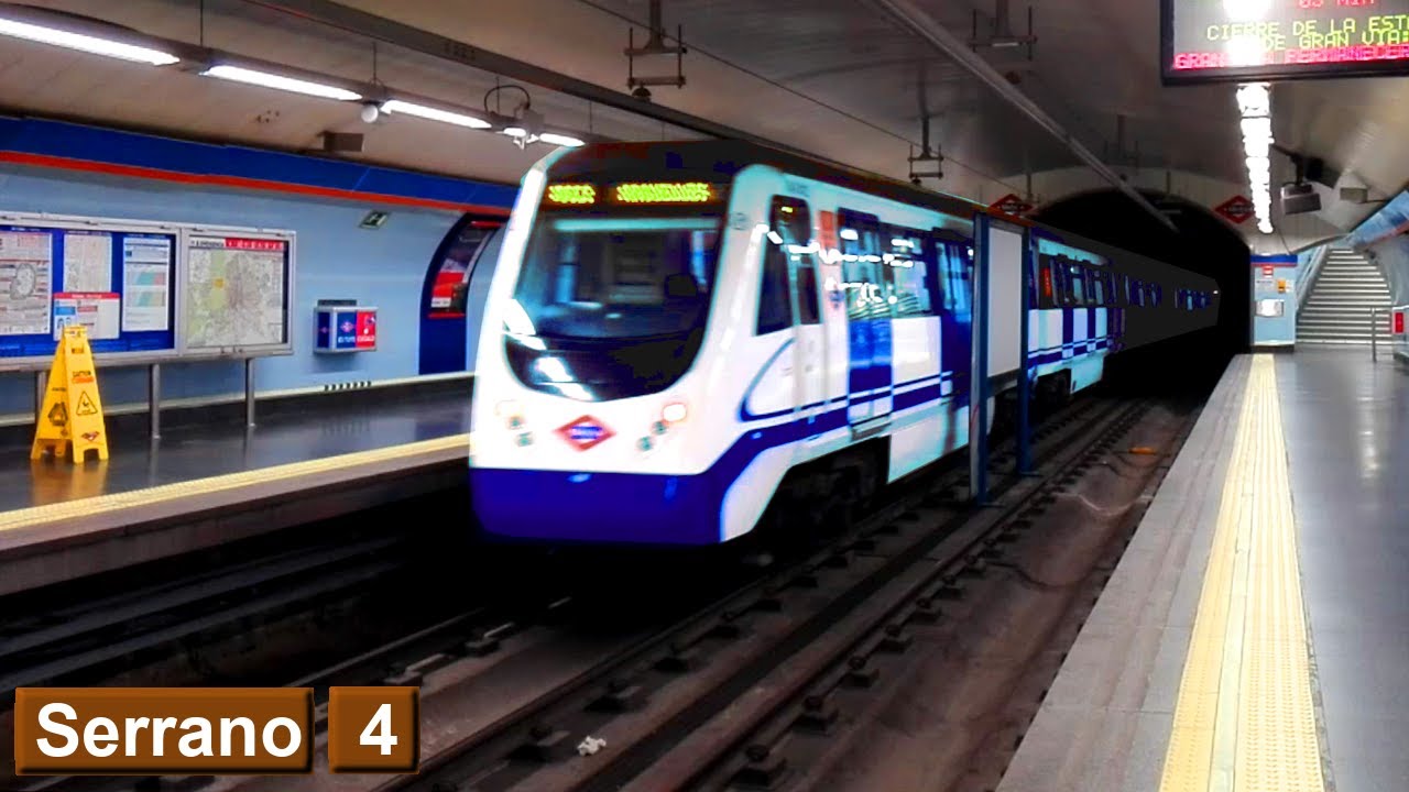 Serrano L4 : Metro de Madrid ( Serie 3000 ) - YouTube