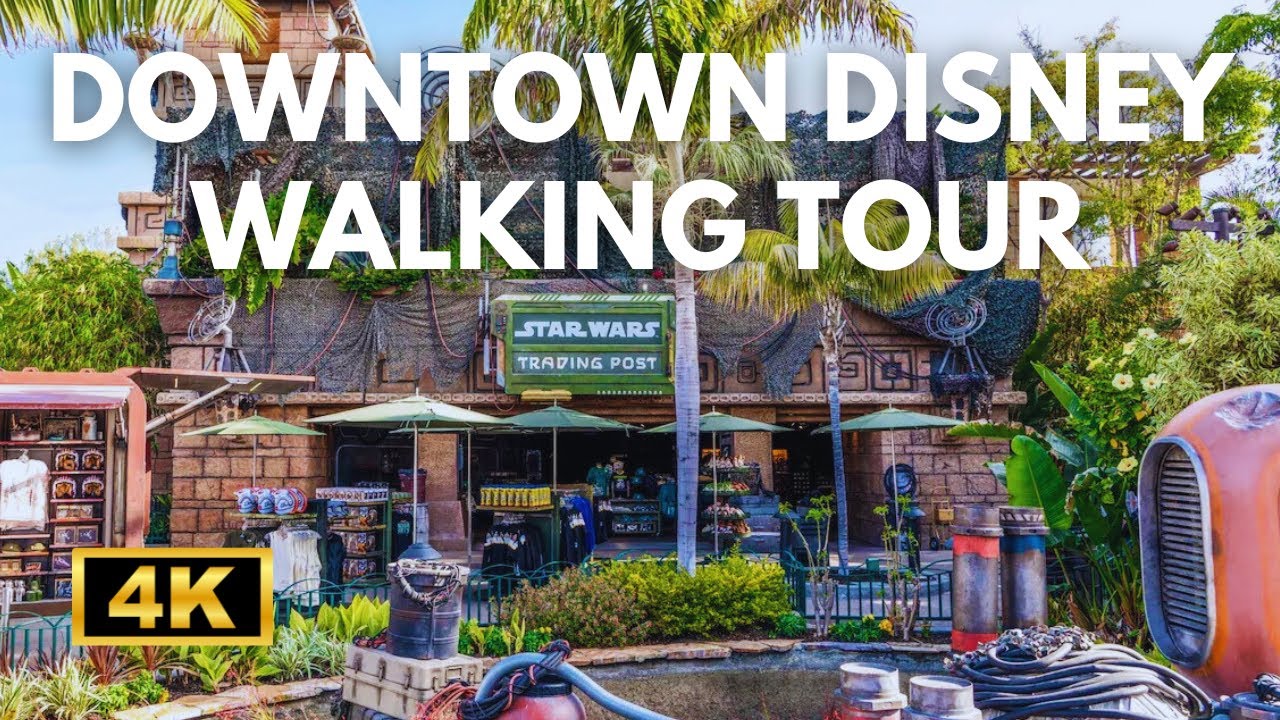 Downtown Disney Walking Tour | 4K and Binaural Audio (Best with ...
