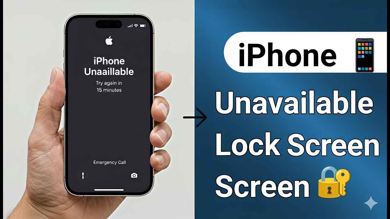 iPhone Unavailable Lock Screen - YouTube