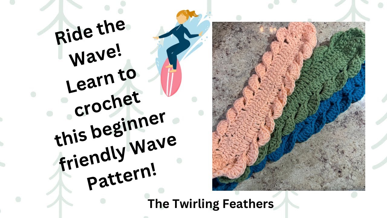 Master the Wave Stitch! 🌊 Beginner-Friendly Crochet Tutorial 🧶 - YouTube