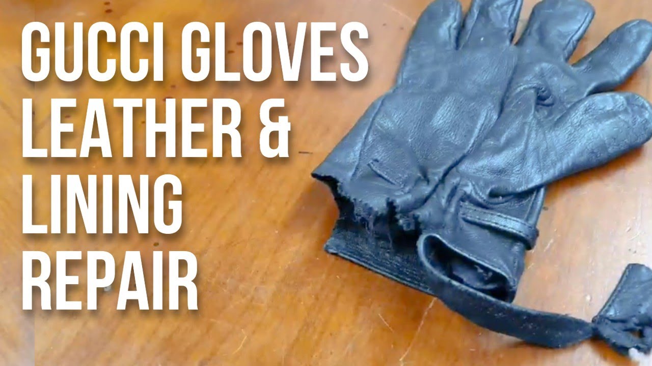 Gucci Leather Gloves Dog / Fox Bite Repair By Fadi 1 - YouTube