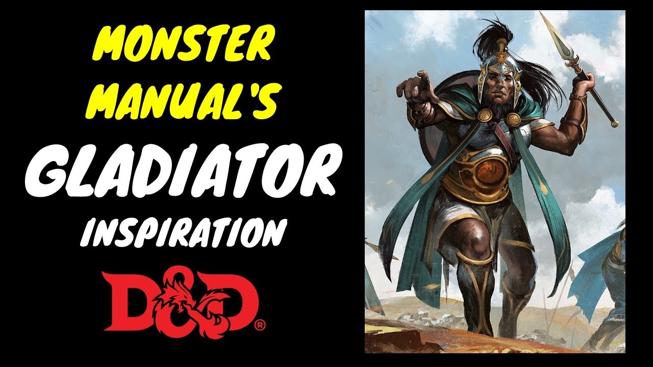 The Fierce Gladiator Vs. Your Party | D&D 5e Inspirational Guide to ...