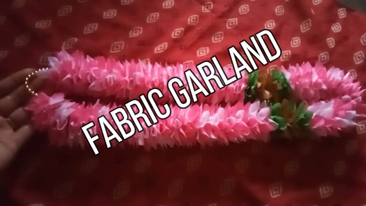 FABRIC GARLAND | flower garland for decoration | making garland step by ...