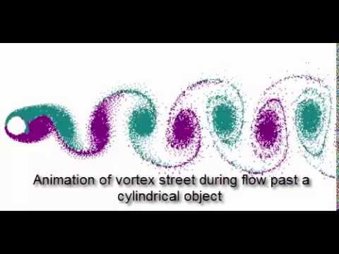 Von karman vortex street-flow past a cylinder - YouTube