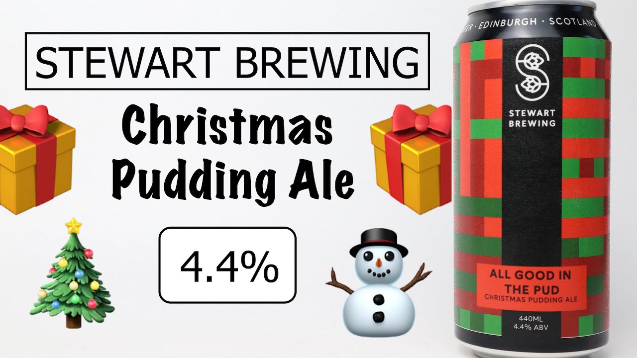 Christmas beer - All good in the pud - Stewart Brewing. - YouTube
